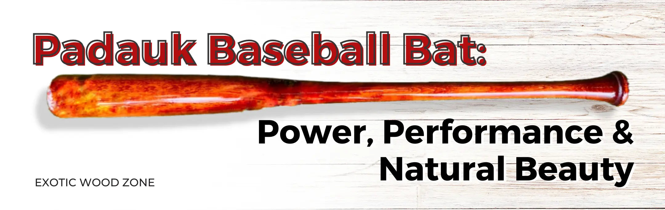 Padauk Baseball Bat: Power and Performance – Exotic Wood Zone