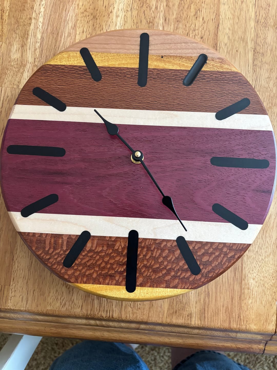 Excellent Wooden Clock – Exotic Wood Zone