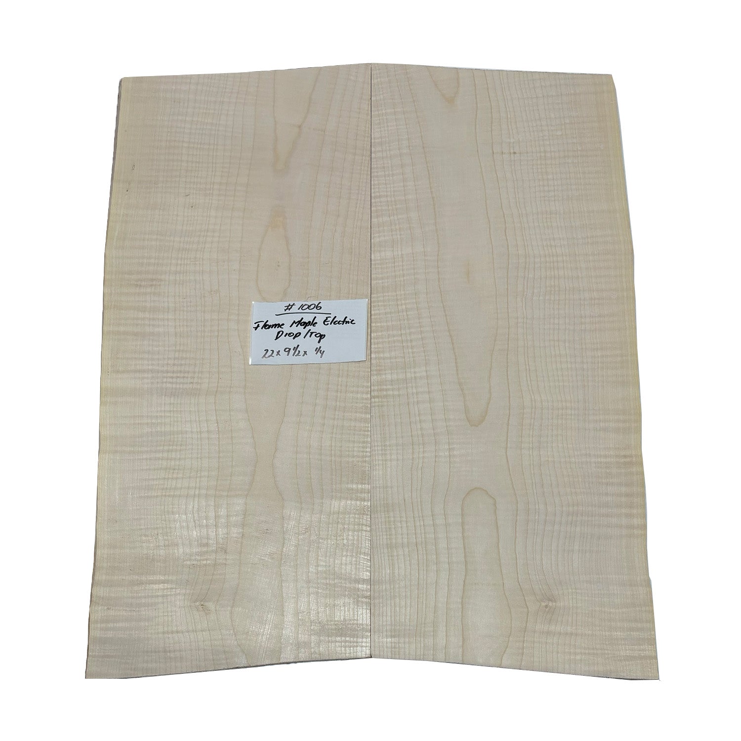 Drop Tops de guitarra de arce duro Bookmatched 21" x 7" x 1/4" - Zona ...