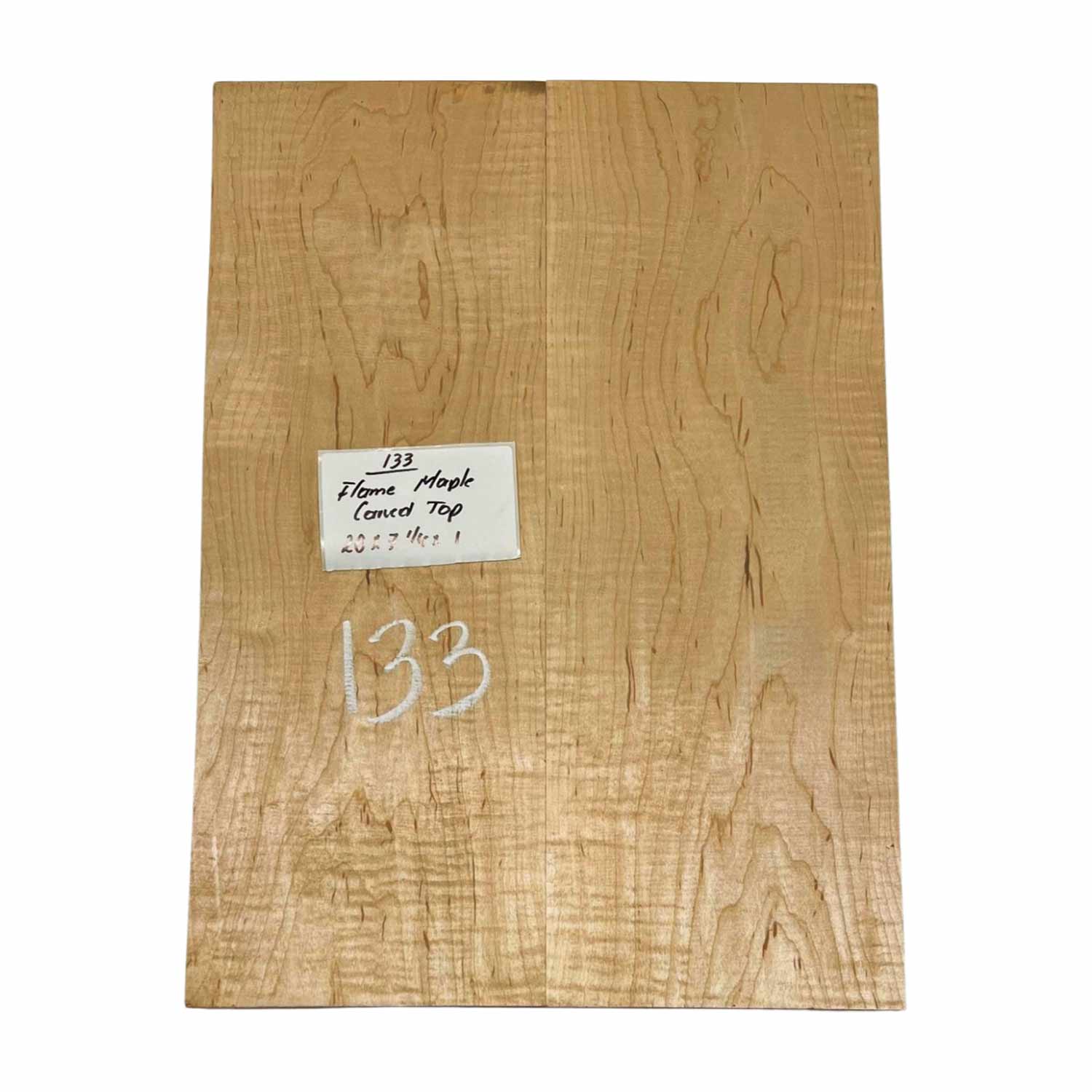 Flame Maple Guitar Carved Top 20" x 7-1/4" x 1" #133 - Exotic Wood ...