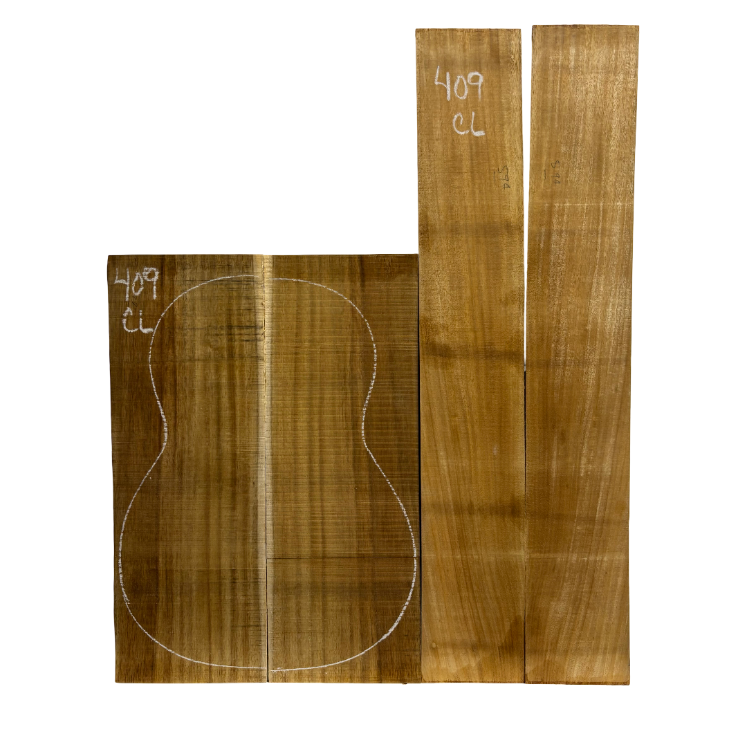 Golden Acacia Classical Guitar Back & Side Set #409 – Exotic Wood Zone