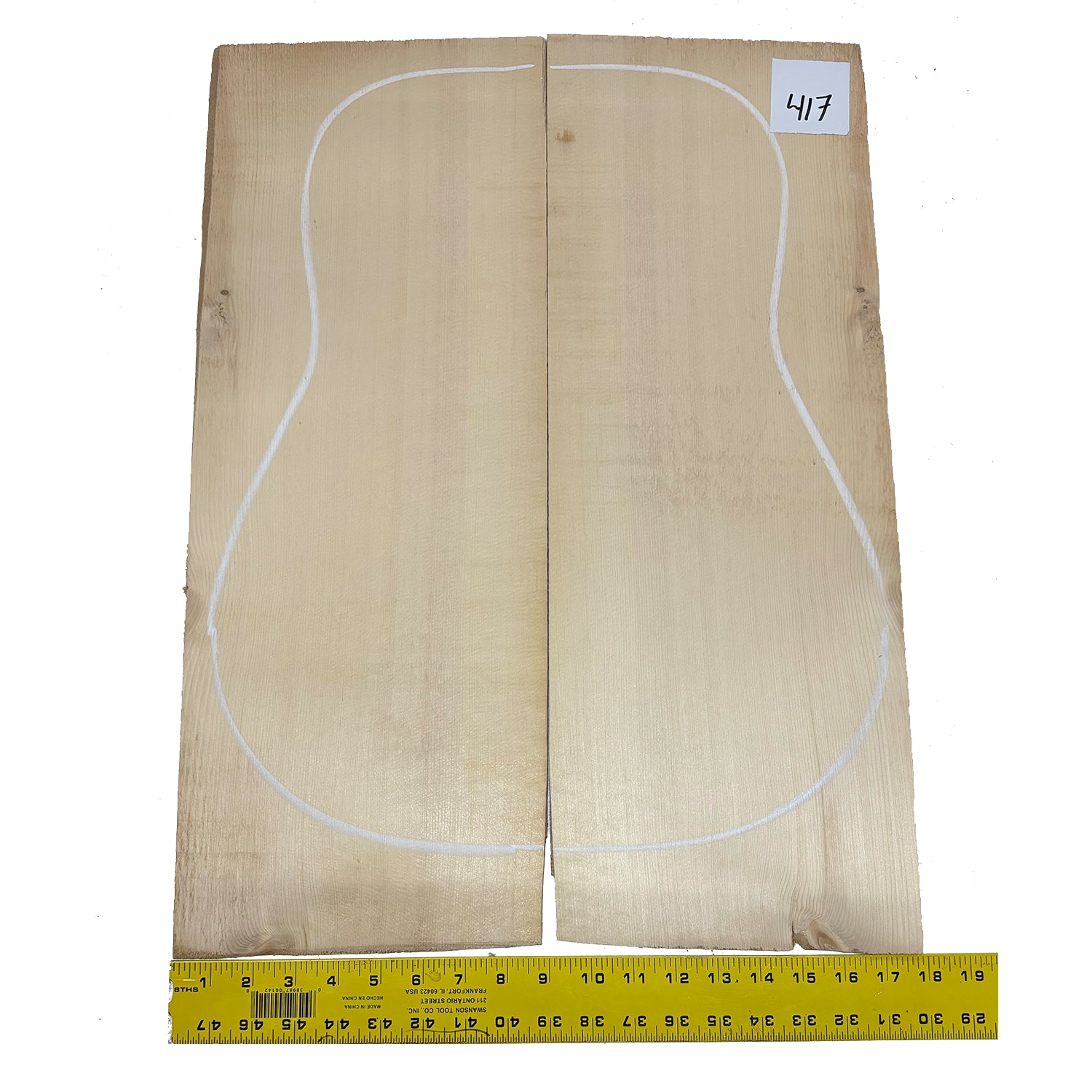 German Spruce Bookmatched Dreadnought Guitar Tops #417 – Exotic Wood Zone