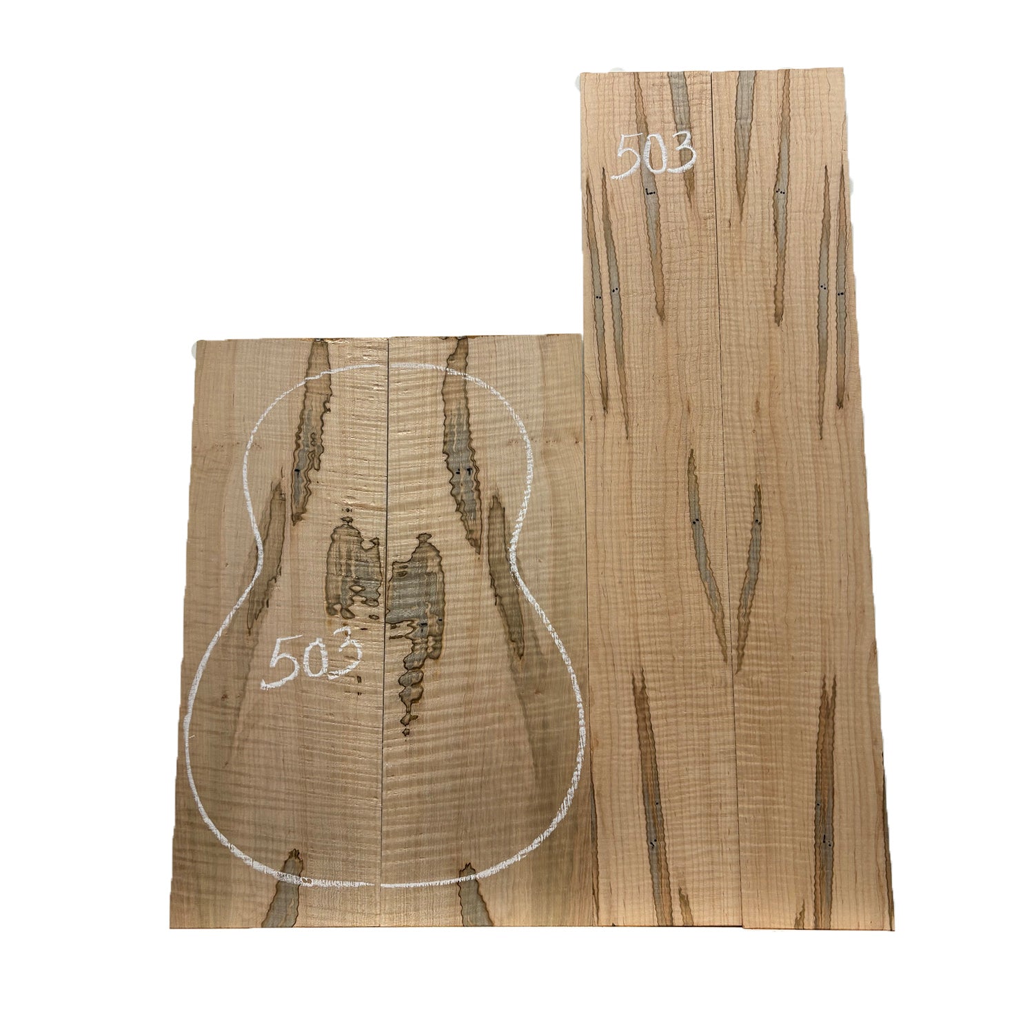 Flame Ambrosia Maple Classical Guitar Back and Side Set #503 - Exotic ...