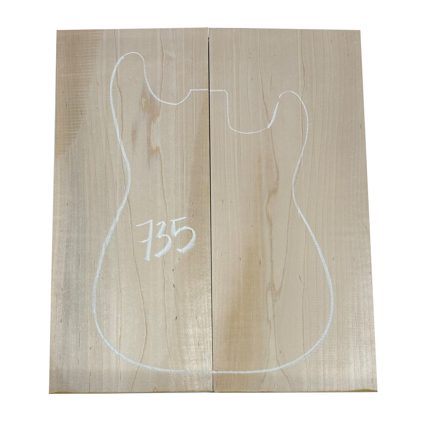 Flame Hard Maple Guitar Carved Top 20-1/2" x 8-1/2" x 1-1/4" #735 ...