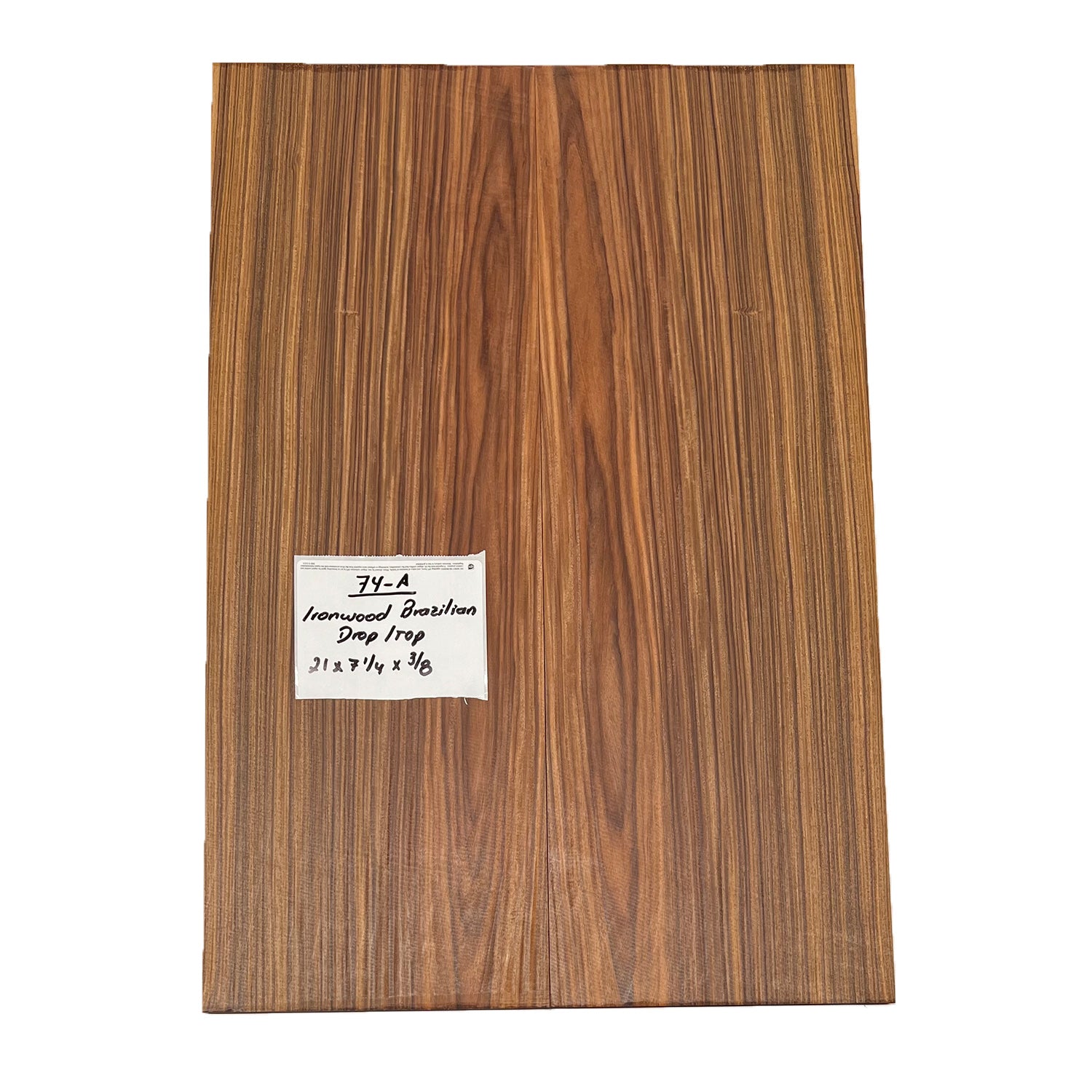 Ironwood Brazilian Drop Top 21" x 7-1/4" x 3/8" #74-A - Exotic Wood ...