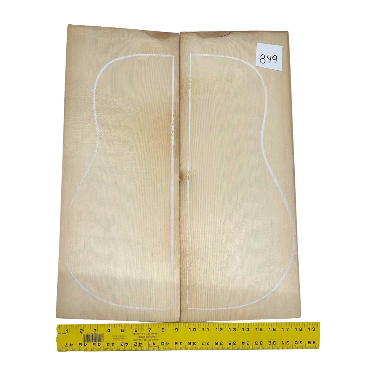 German Spruce Bookmatched Dreadnought Guitar Tops #849 - Exotic Wood ...