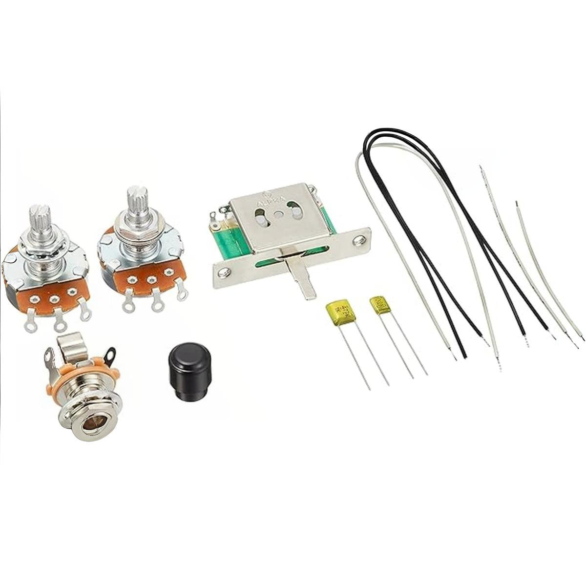 Alpha Circuit Wiring Kit - Potentiometers for Fender Telecaster Guitars ...