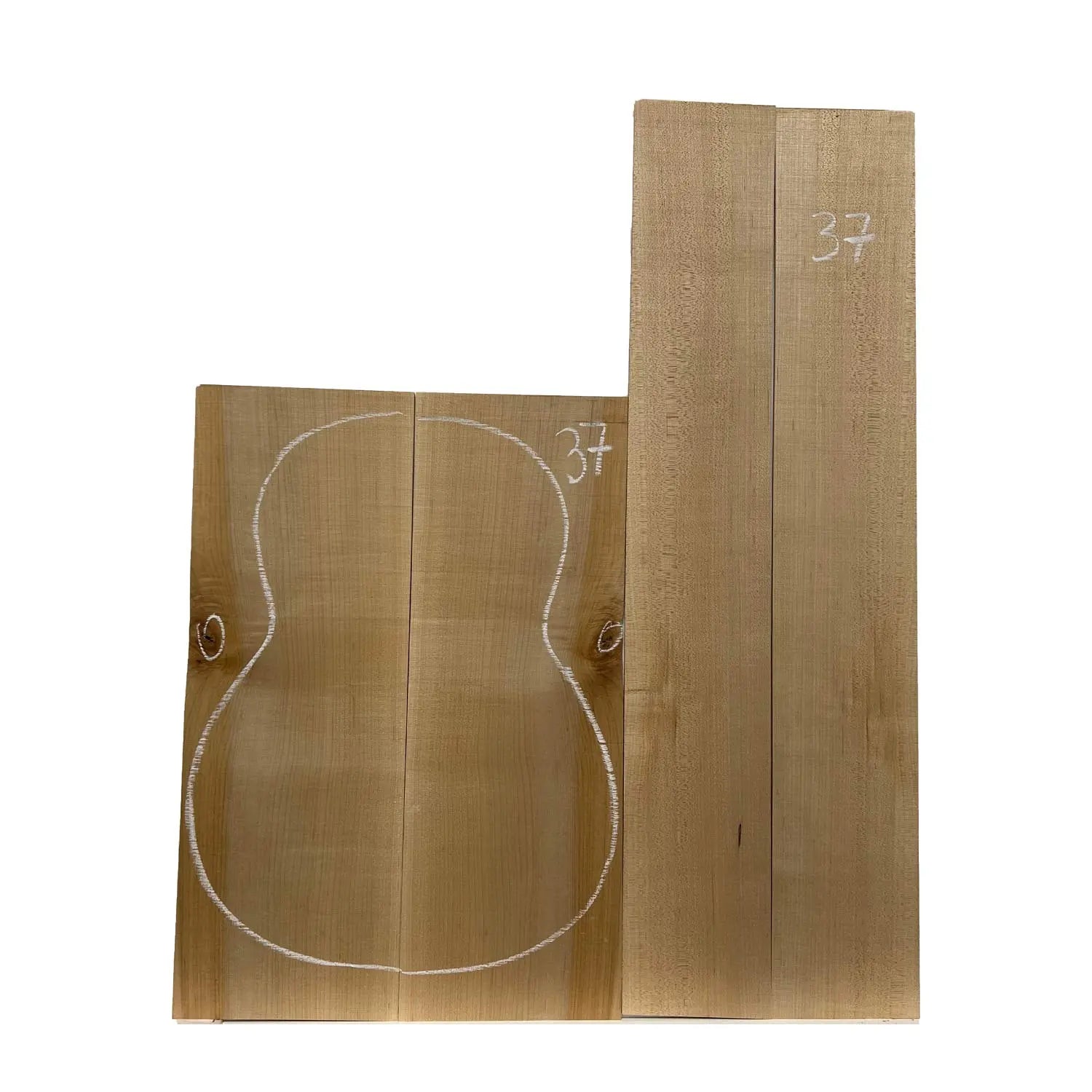 Flame Hard Maple Classical Guitar Back and Side Set #37 - Exotic Wood ...