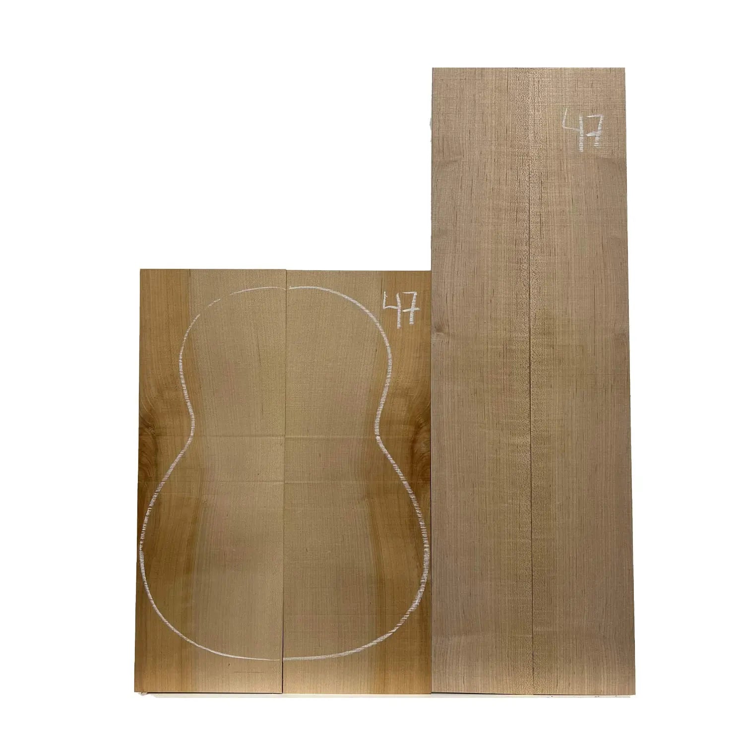 Flame Hard Maple Classical Guitar Back and Side Set #47 - Exotic Wood ...