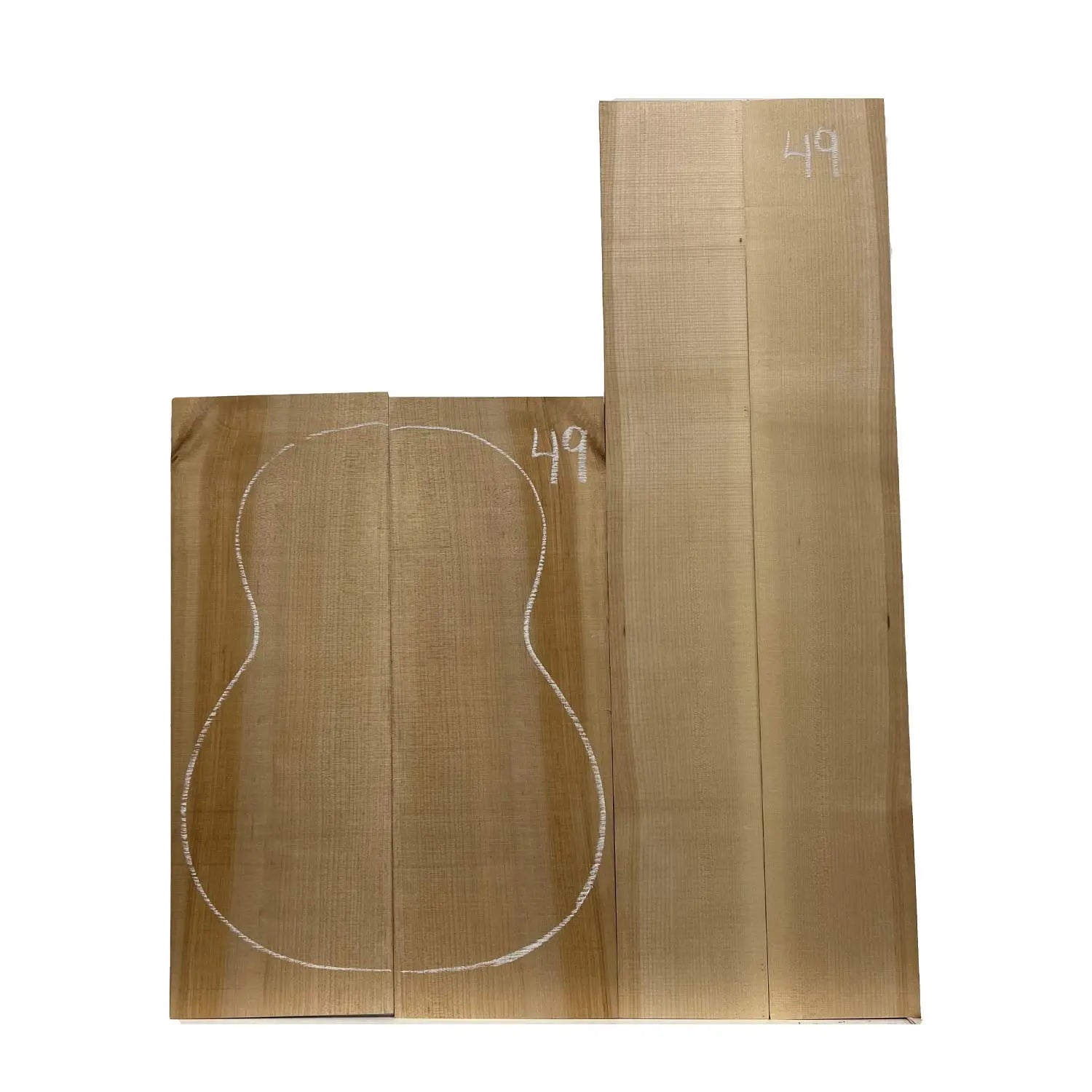 Flame Hard Maple Classical Guitar Back and Side Set #49 - Exotic Wood ...