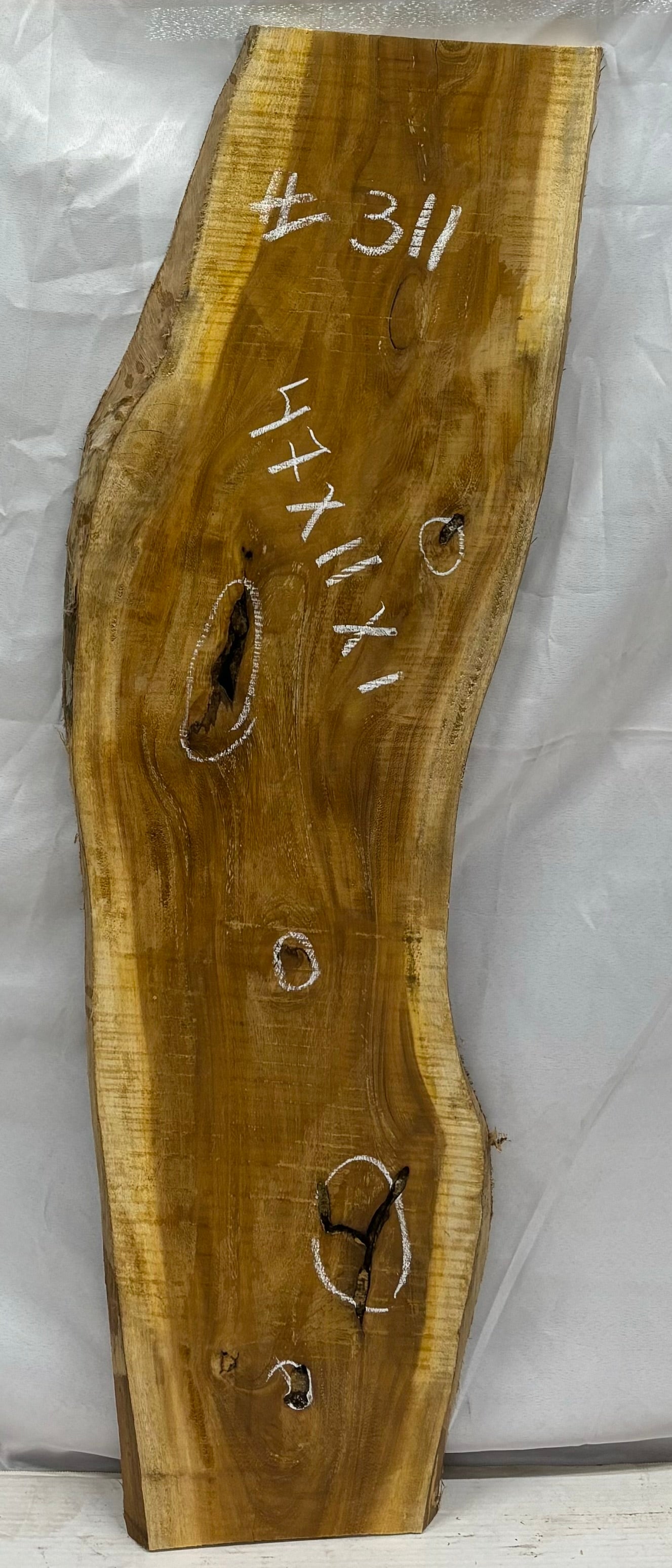 Wild Jack Lumber Live Edge Slab - 47"x 11"x 1" #311 – Exotic Wood Zone