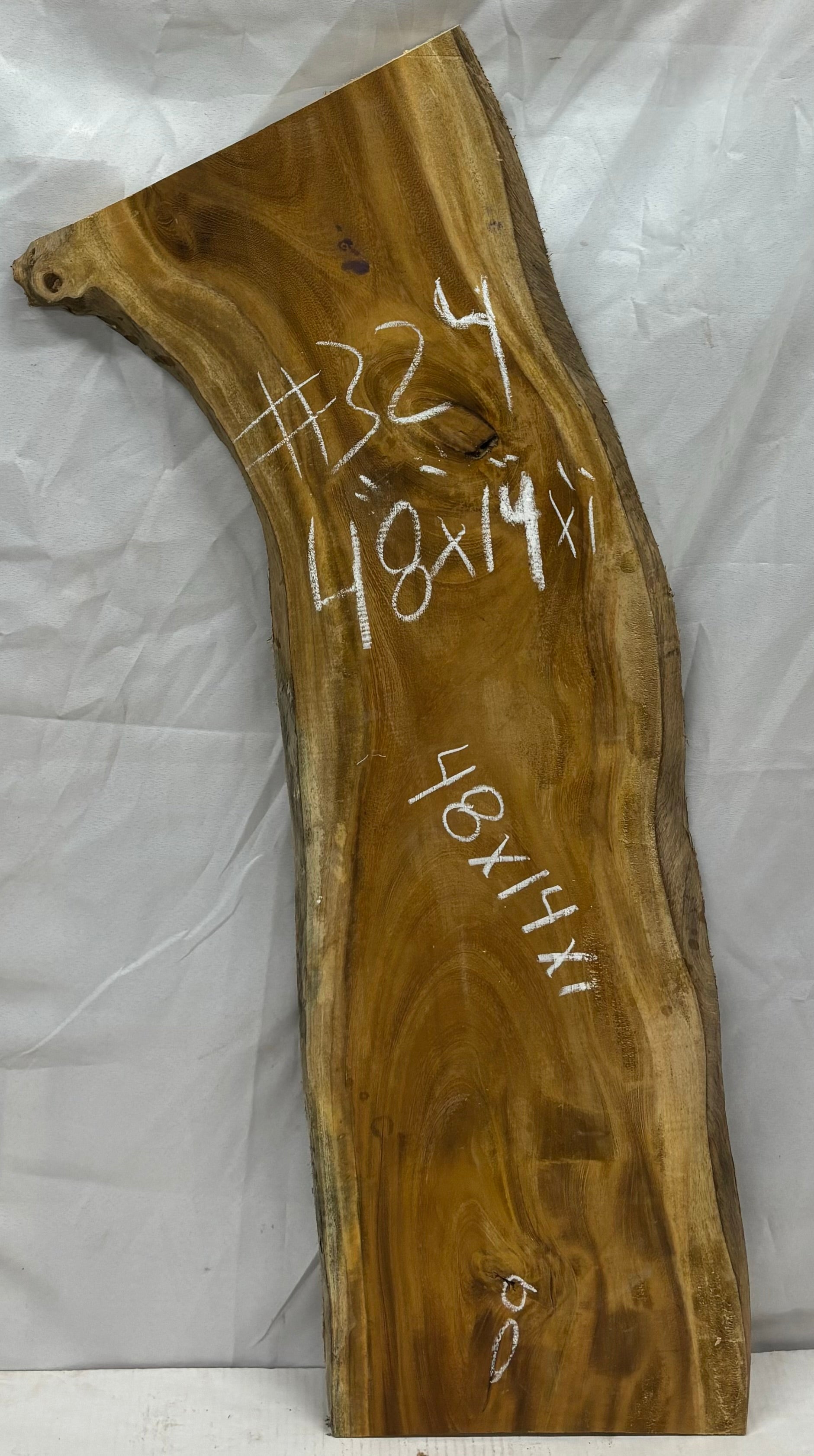 Wild Jack Lumber Live Edge Slab - 48"x 14"x 1" #324 – Exotic Wood Zone