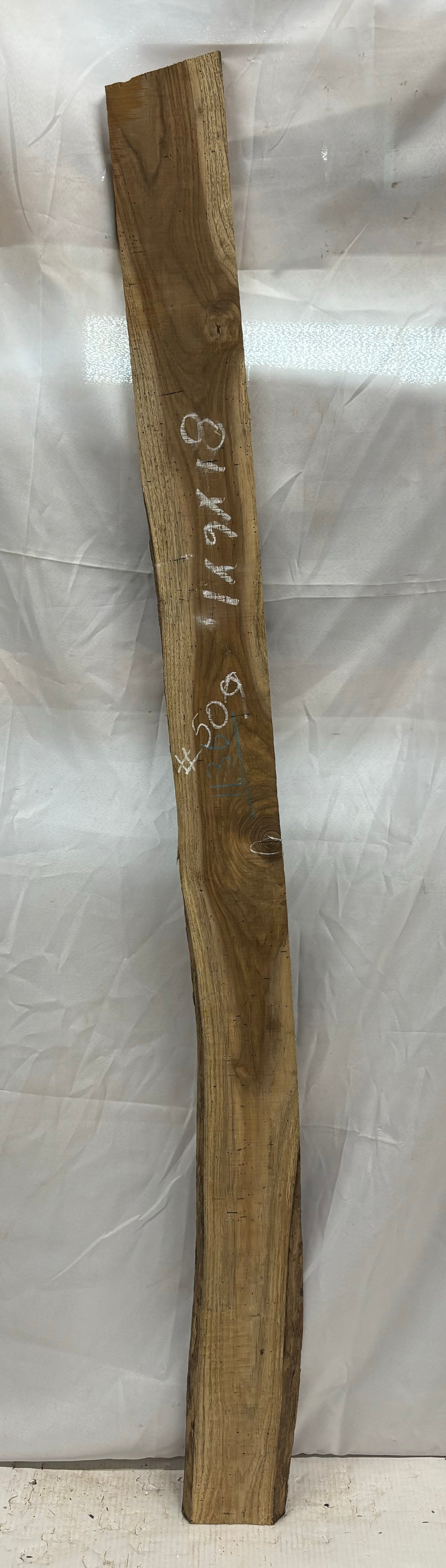 Teak Lumber Live Edge Slab - 81"x 6"x 1" #509 – Exotic Wood Zone
