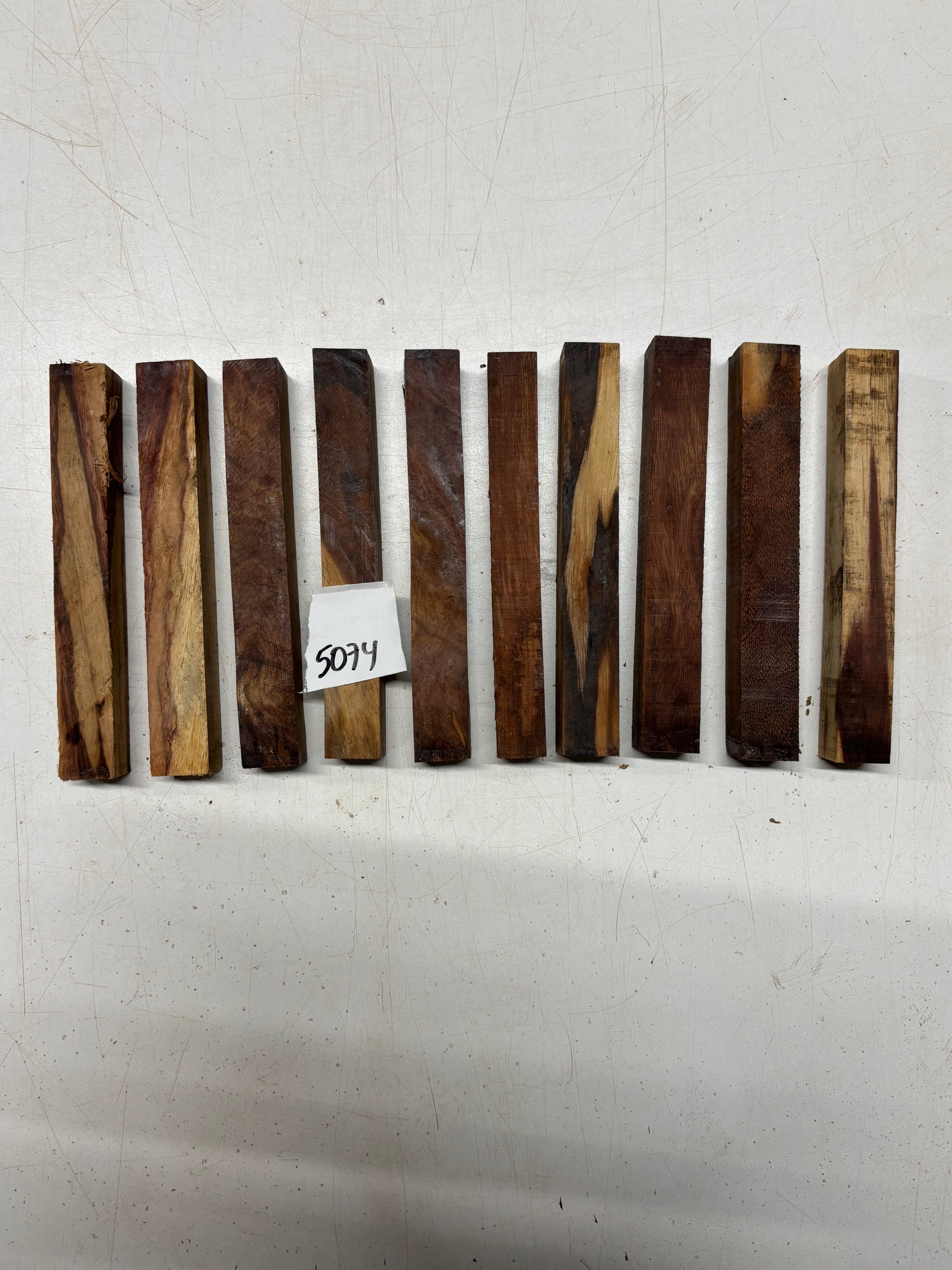 10 Pack, Red Tamarind Pen Blank 6" x 3/4" x 3/4"#5074 – Exotic Wood Zone