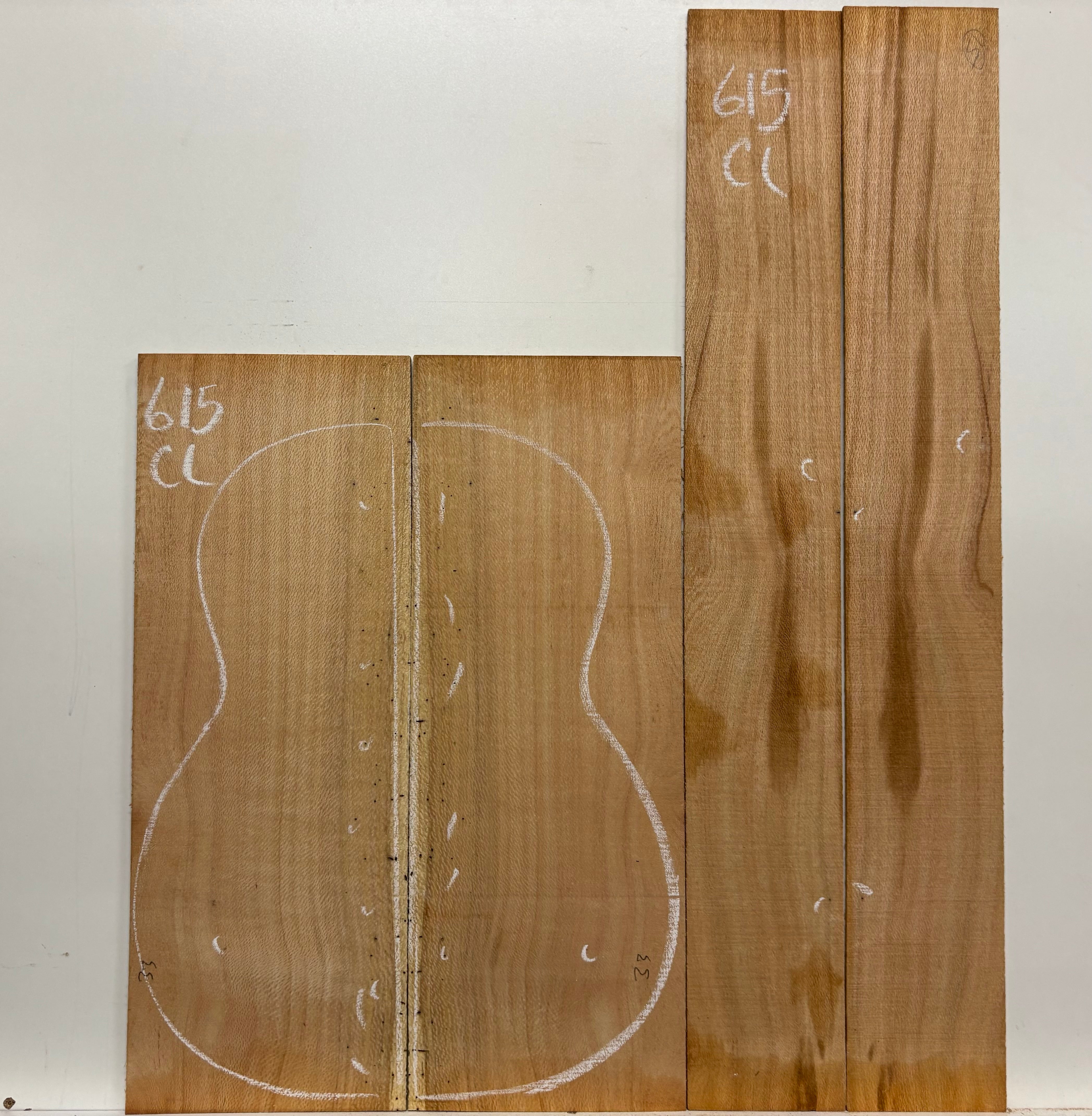 Lacewood Classical Guitar Back & Side Set- BC Grade #615 – Exotic Wood Zone