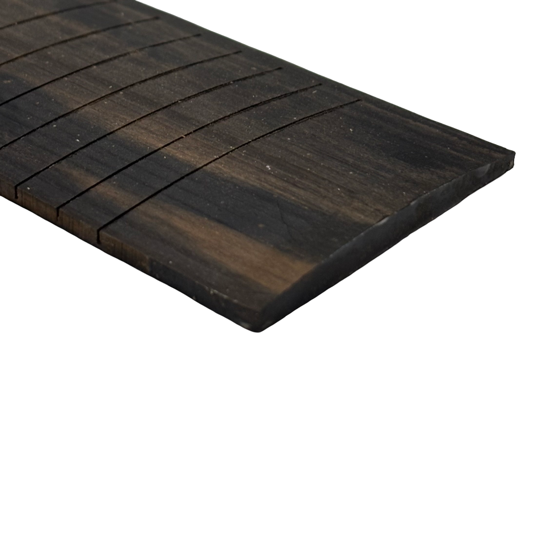 Premium Pale Moon Ebony Slotted Fingerboard for Fender Guitars, 10" Ra ...