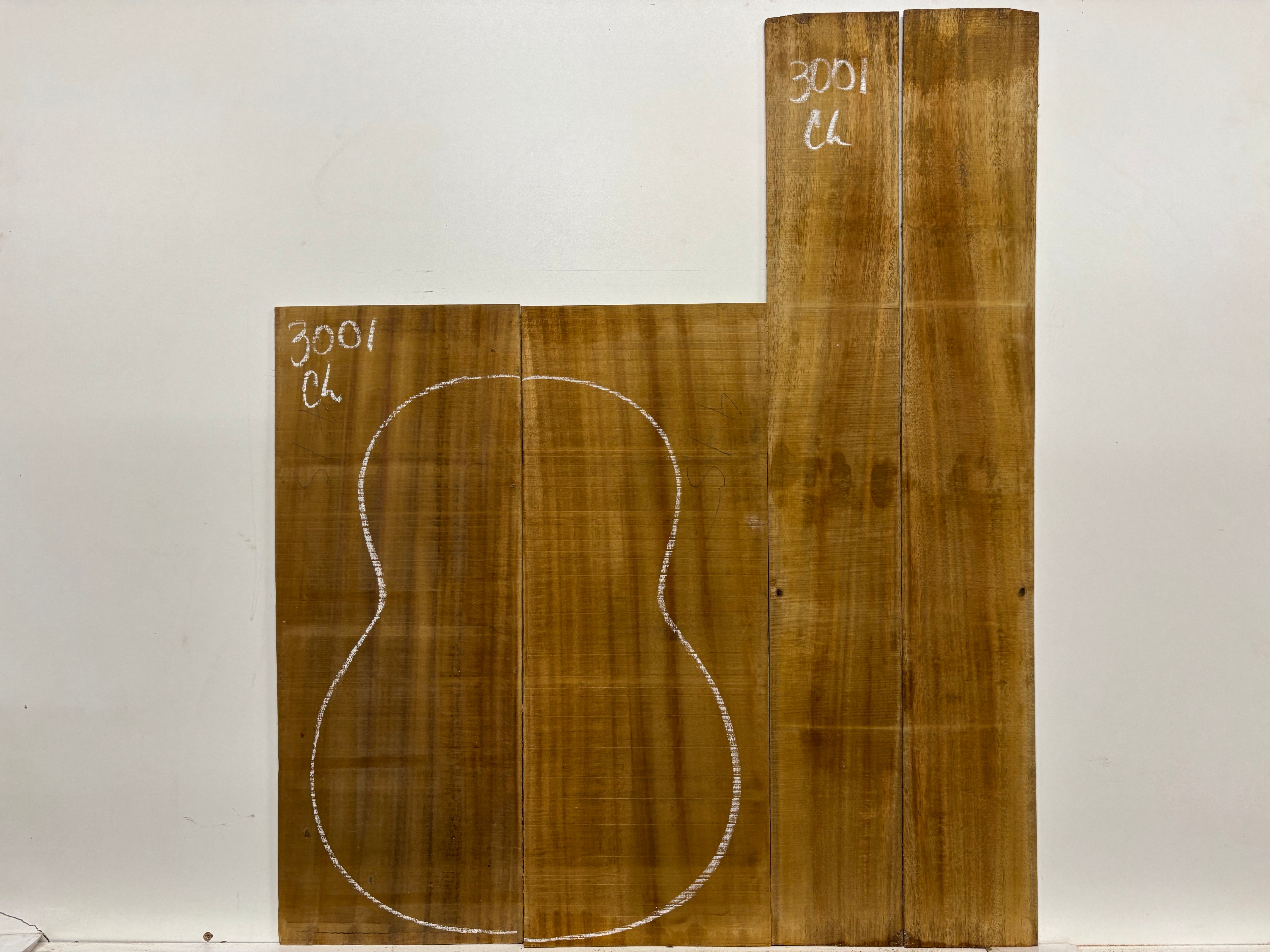 Golden Acacia Classical Guitar Back & Side Set #3001 – Exotic Wood Zone