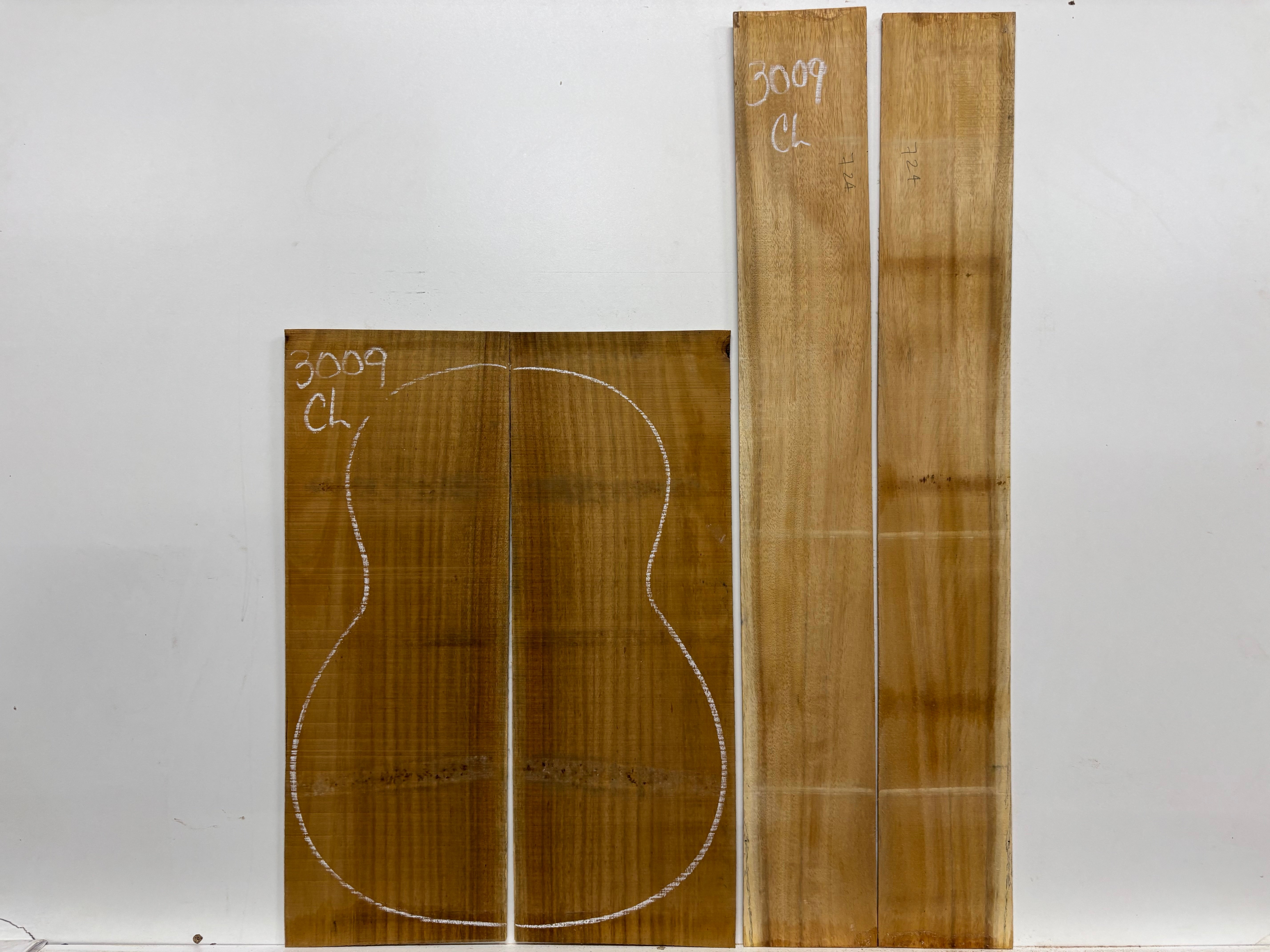 Golden Acacia Classical Guitar Back & Side Set #3009 – Exotic Wood Zone
