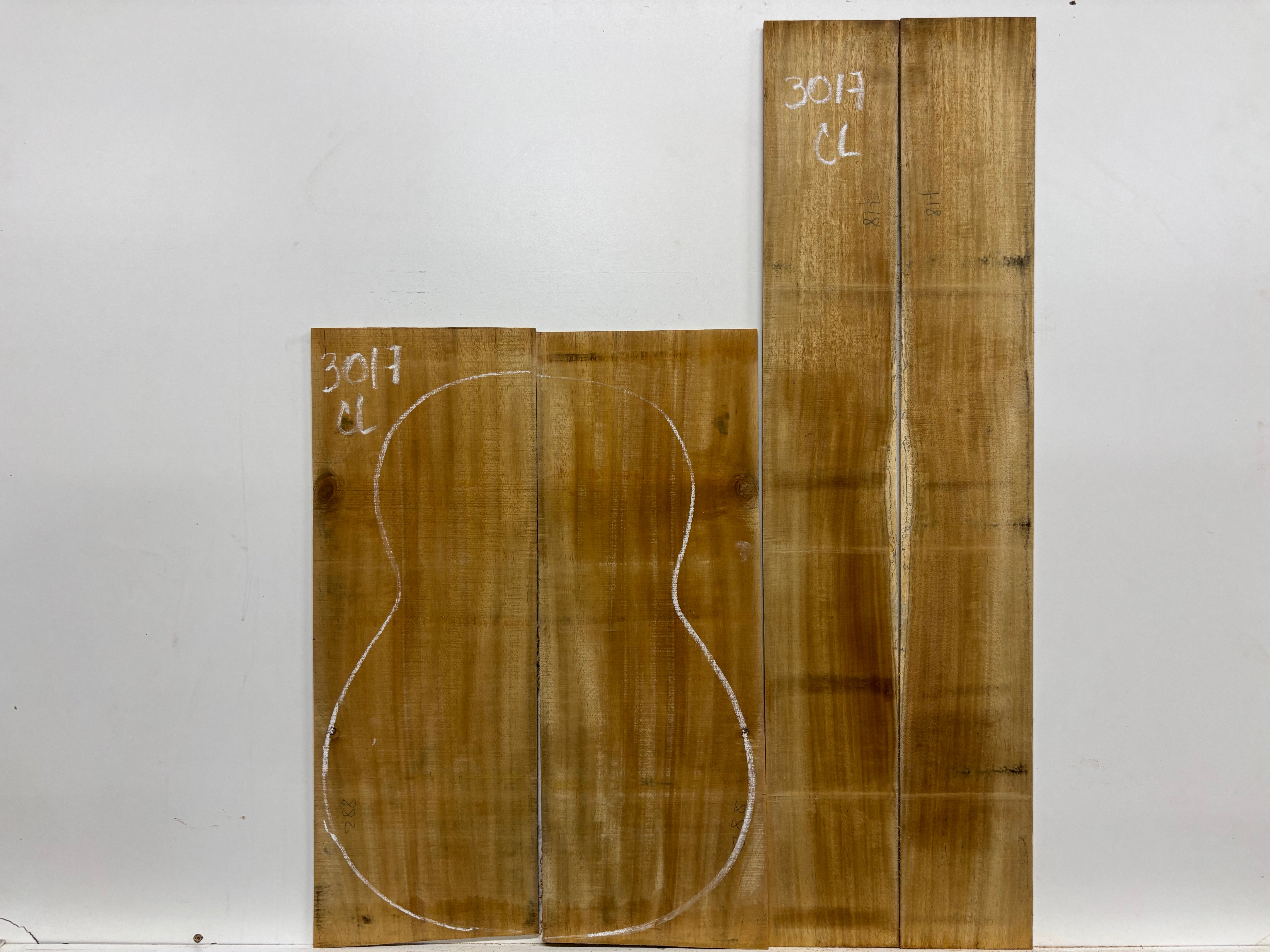 Golden Acacia Classical Guitar Back & Side Set #3017 – Exotic Wood Zone