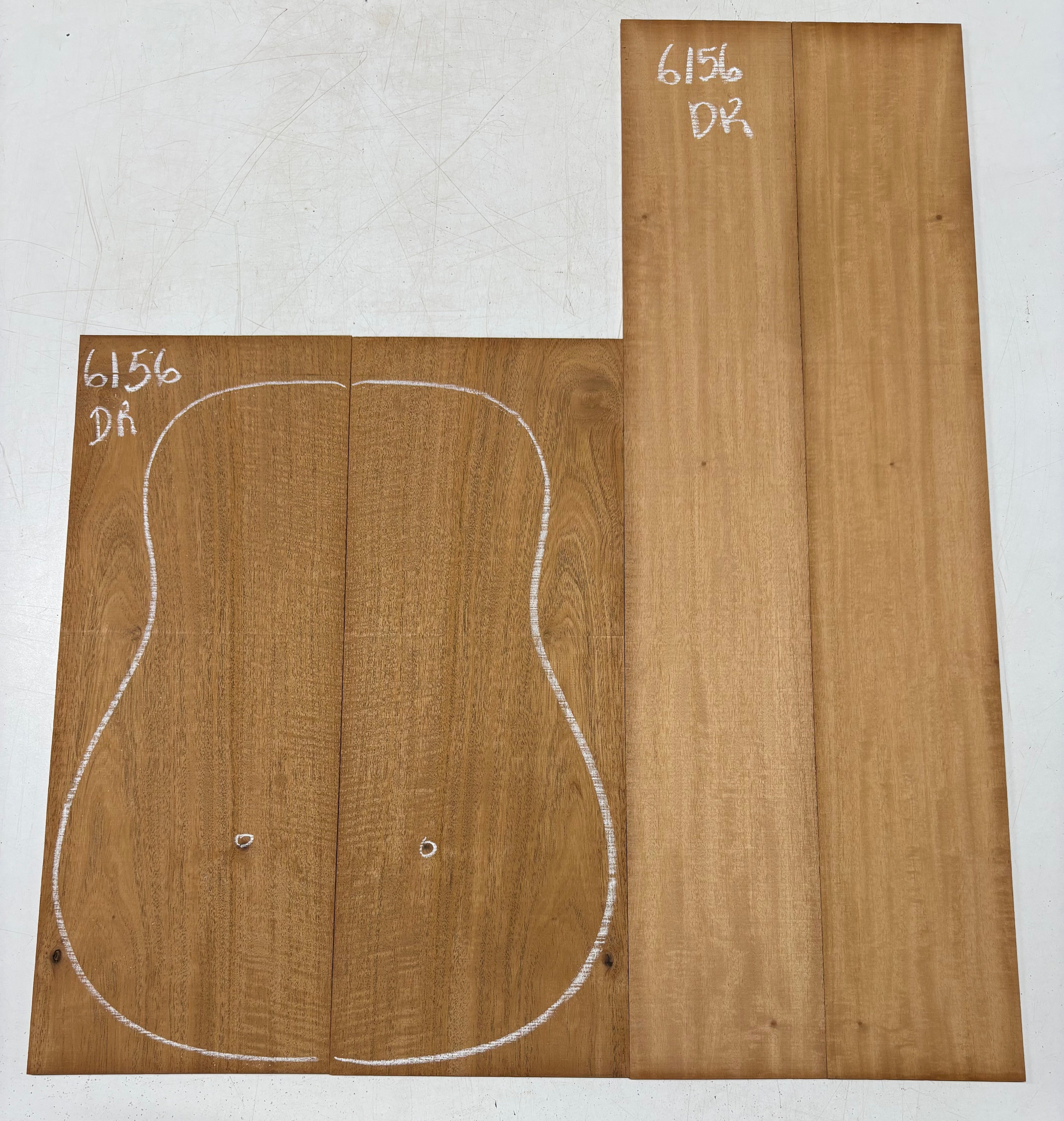 Flame Mahogany Dreadnought Back And Side Set #6156 – Exotic Wood Zone