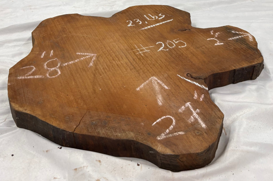 Mahogany Live Edge Slab/Cookies - 28" x 27" x 2" #205 – Exotic Wood Zone