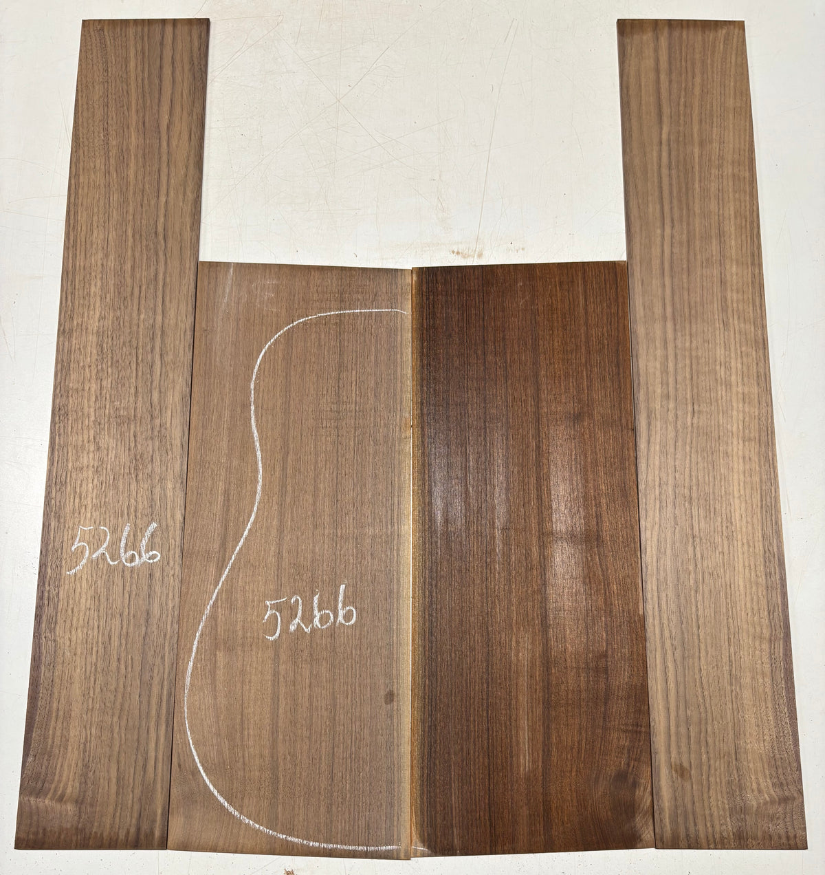 Black Walnut Dreadnought Guitar Back And Side Set #5266 – Exotic Wood Zone