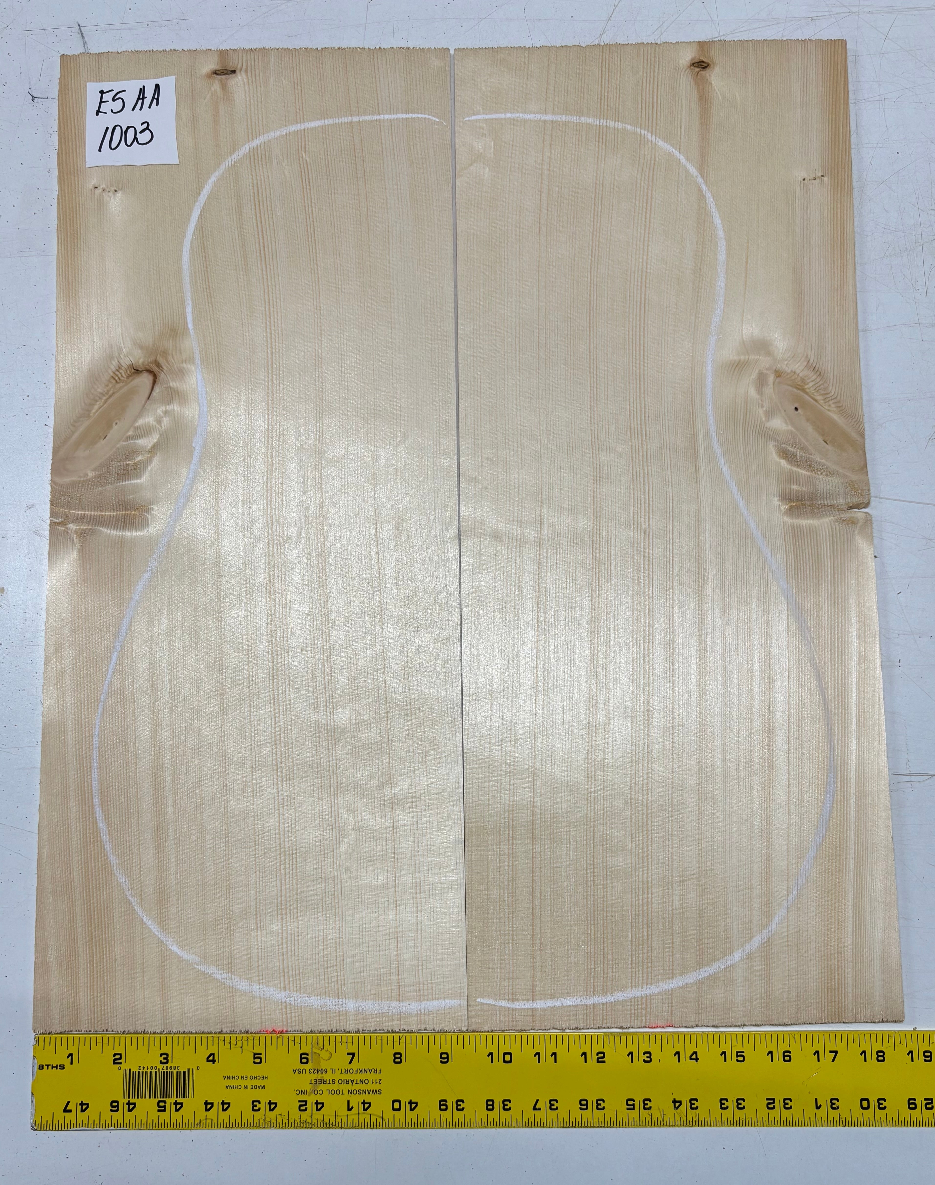 Engelmann Spruce Bookmatched Guitar Top For Dreadnought Guitars ES AA ...