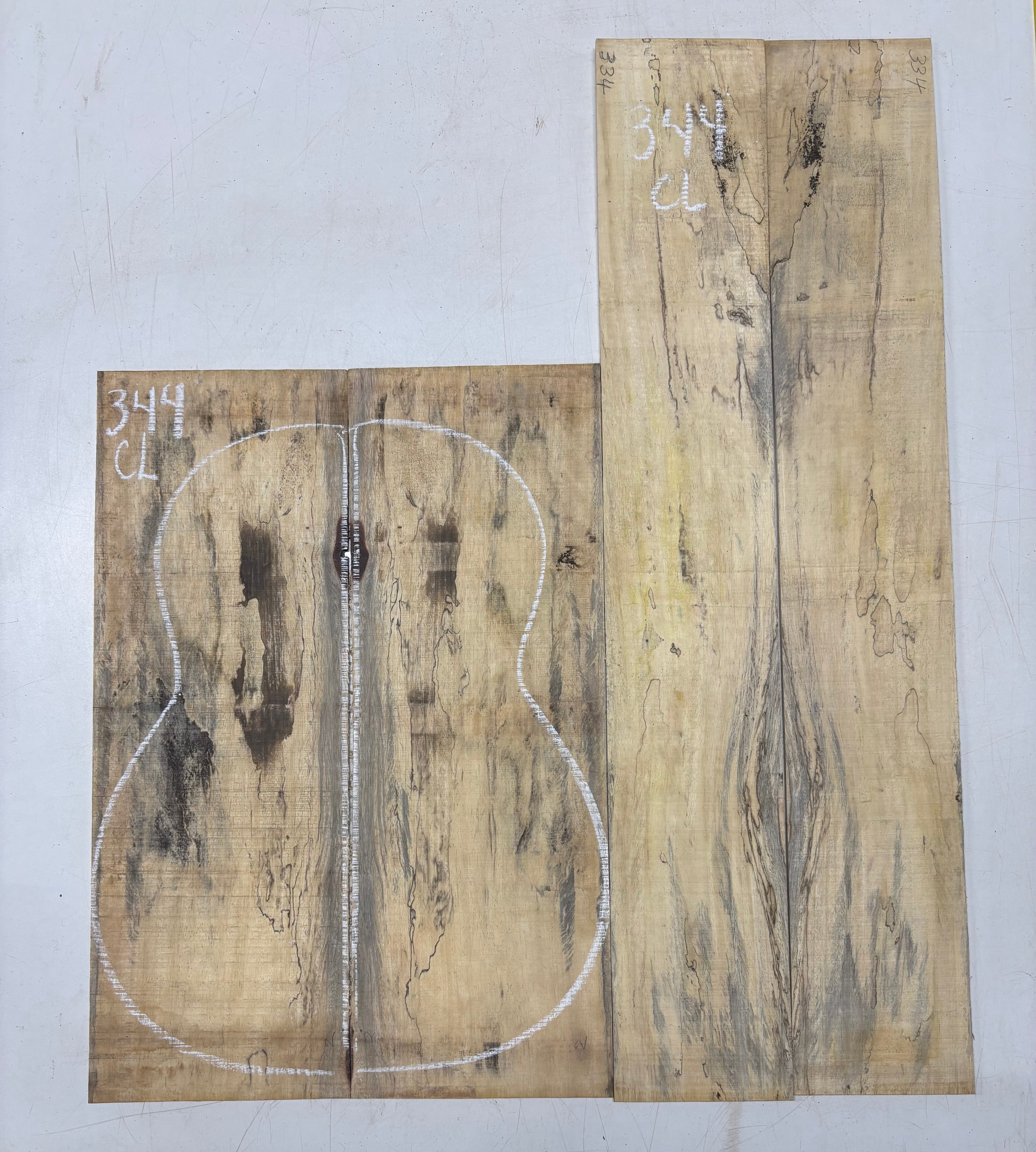 Spalted Tamarind Classical Guitar Back & Side Set #344 – Exotic Wood Zone
