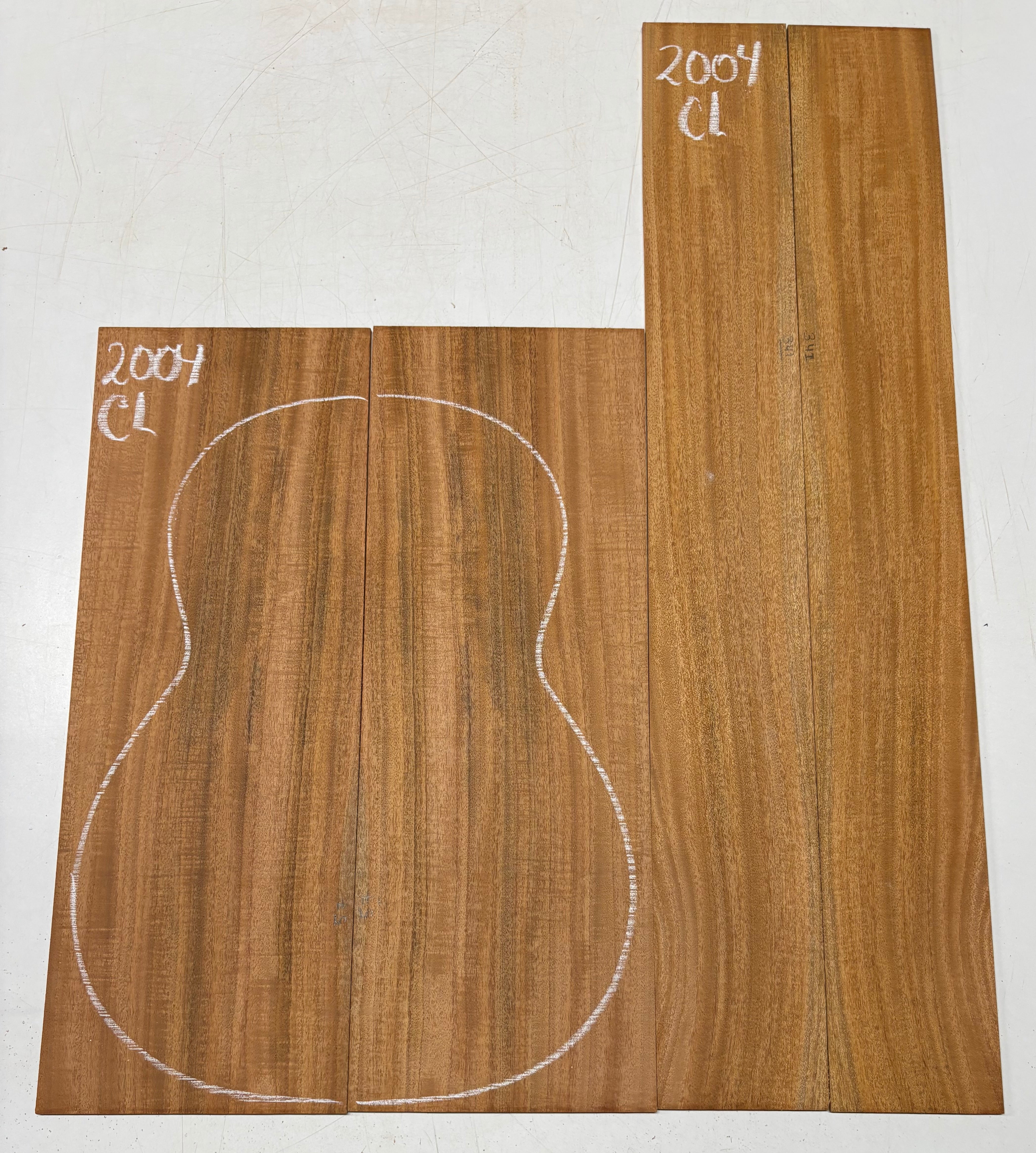 Flame Mahogany Classical Guitar Back & Side Set #2004 – Exotic Wood Zone