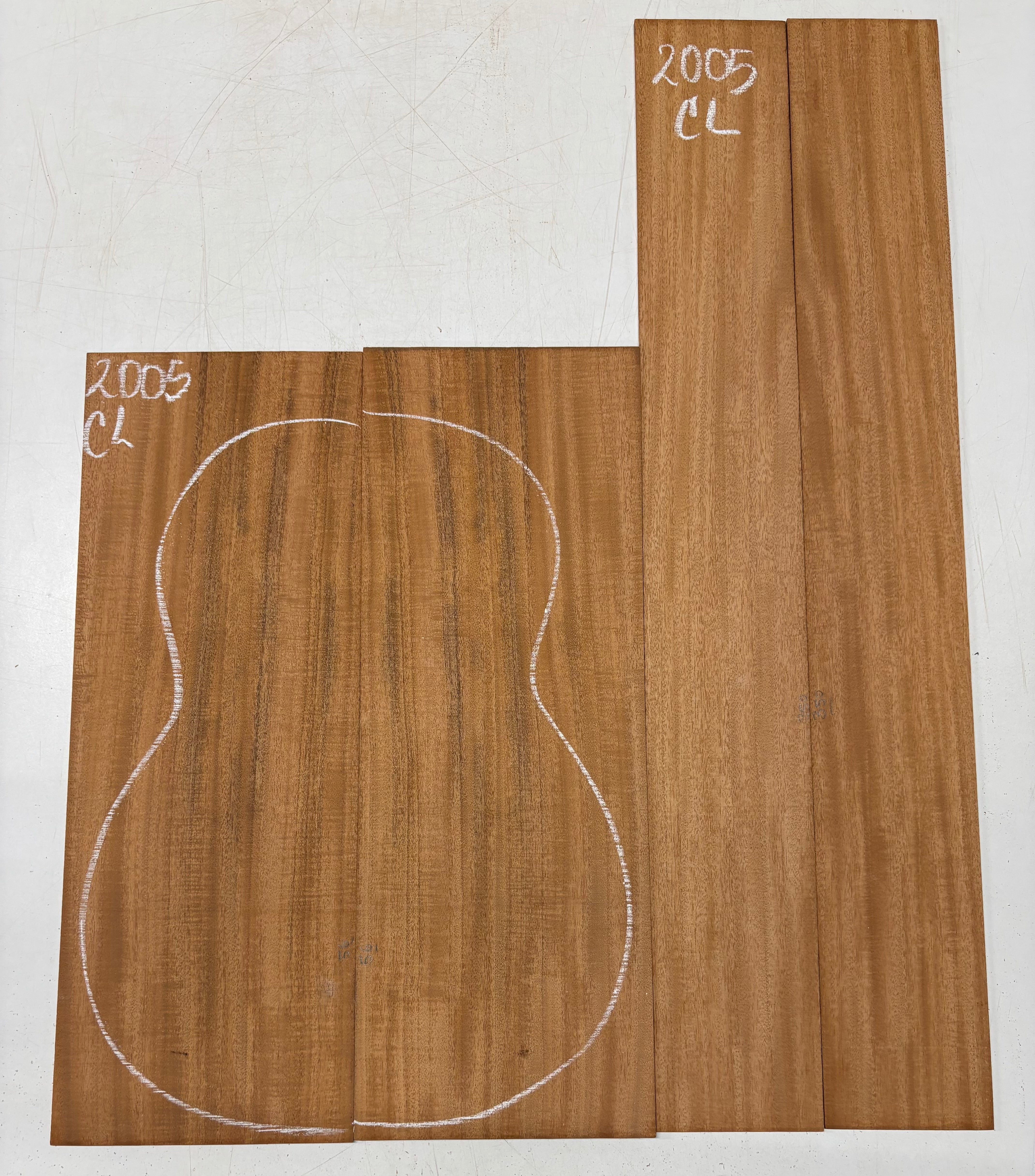 Flame Mahogany Classical Guitar Back & Side Set #2005 – Exotic Wood Zone