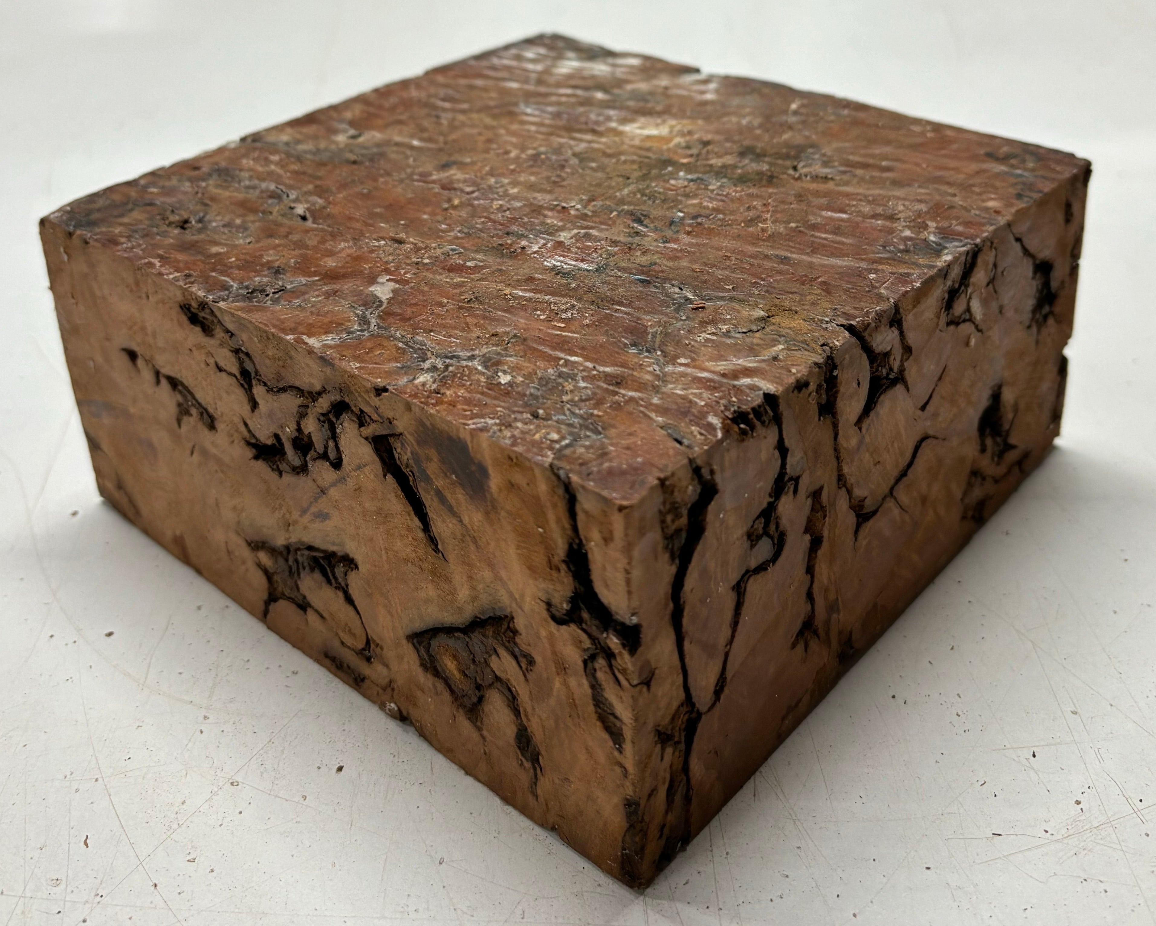 Australian Red Gum Bowl Blank 6-1/2" x 6-1/2" x 3" #214 – Exotic Wood Zone