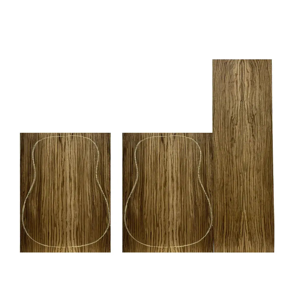 Zebrawood Ukulele/Baritone Guitar Back & Side Set + Top Sets - Exotic ...