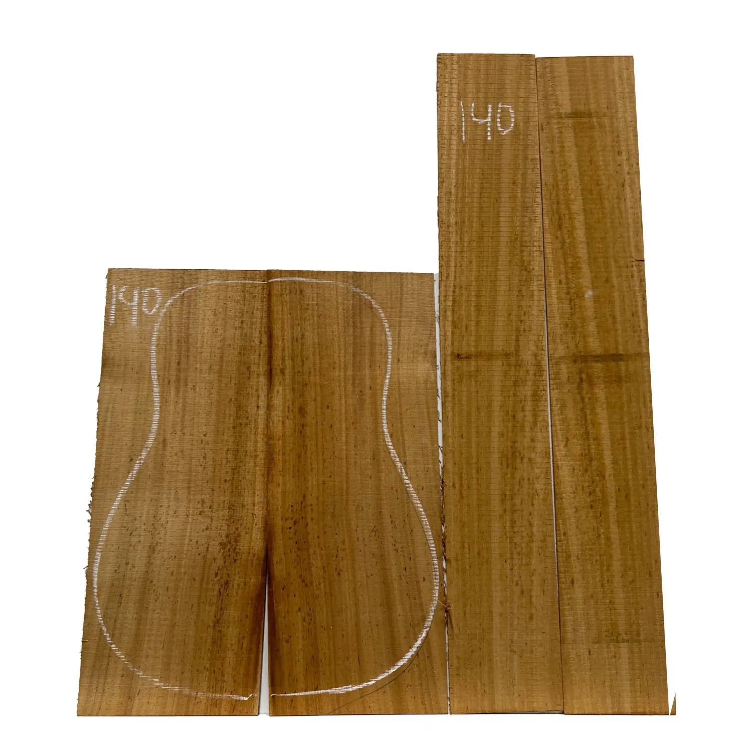 Acacia Classical Guitar Back & Side Set #140 - Exotic Wood Zone ...