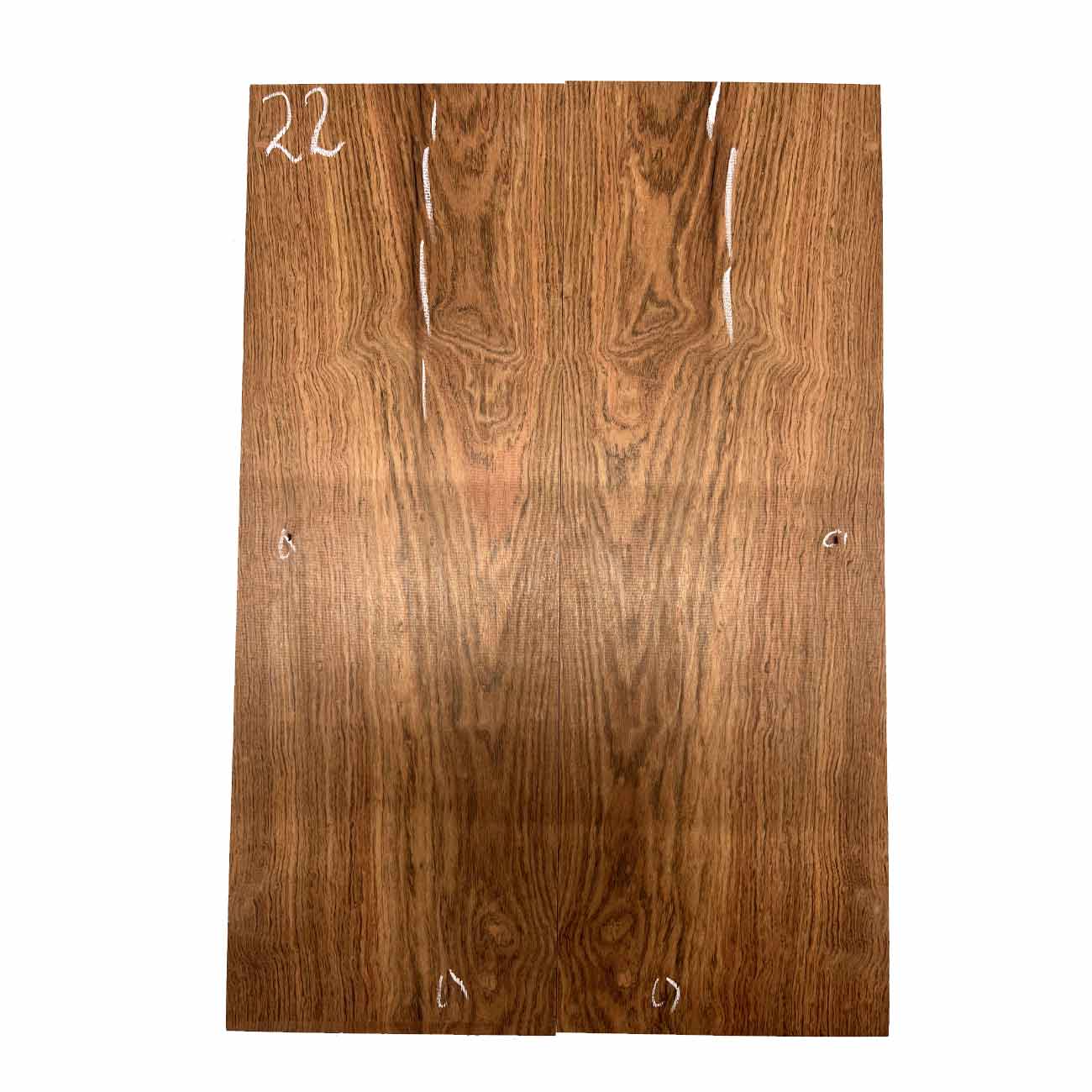 Chechen/Caribbean Rosewood Bookmatched Guitar Drop Tops 21" x 7" x ...