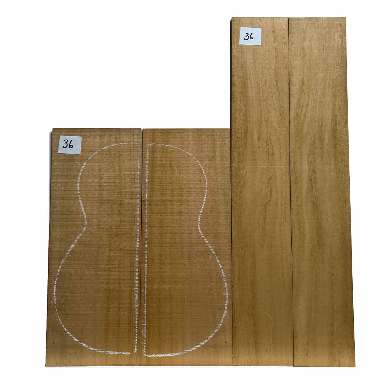 Fijian Mahogany Classical Guitar Back & Side Set #36 - Exotic Wood ...