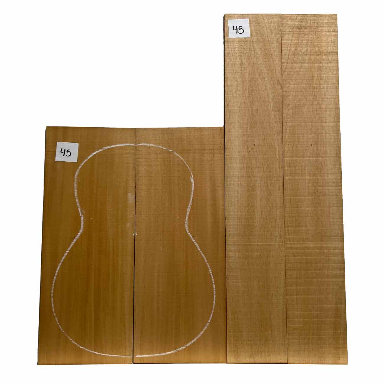 Fijian Mahogany Classical Guitar Back & Side Set #45 - Exotic Wood ...