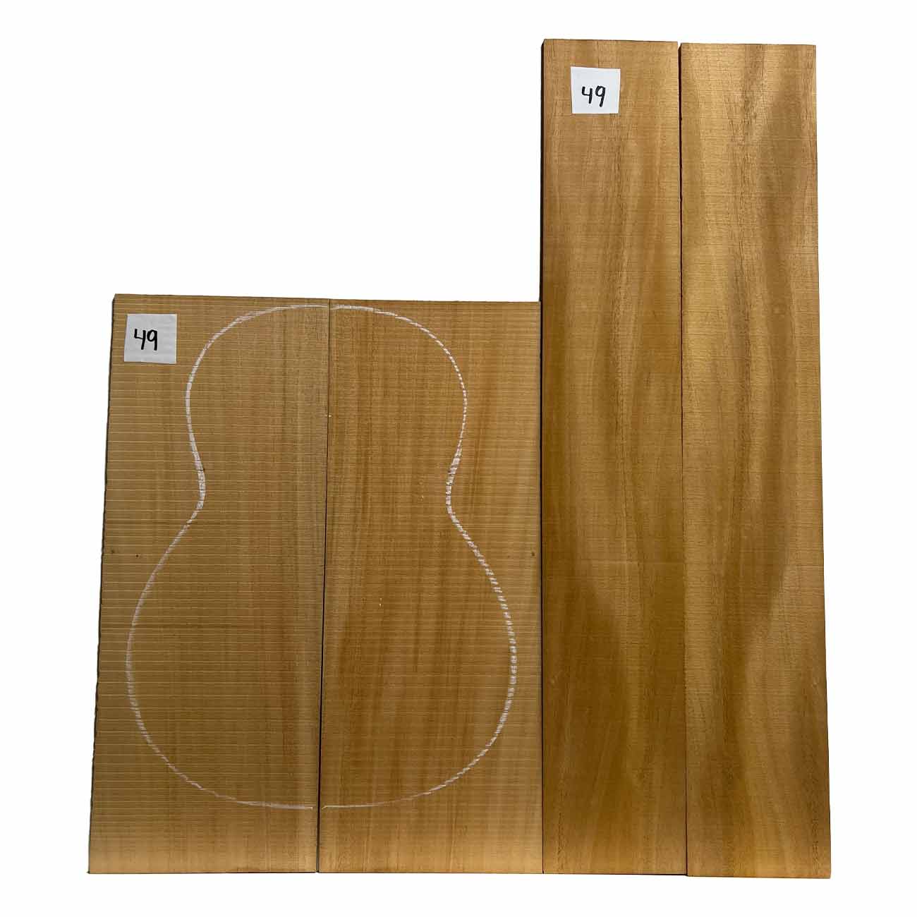 Fijian Mahogany Classical Guitar Back & Side Set #49 - Exotic Wood ...